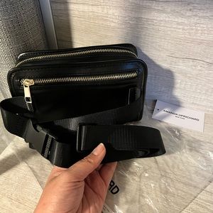 Amanda Uprichard | Bags | Amanda Uprichard Black Belt Bag With Gold ...